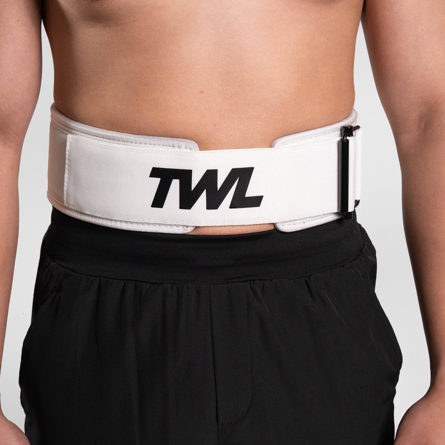 TWL - HYBRID VELCRO LIFTING BELT - WHITE