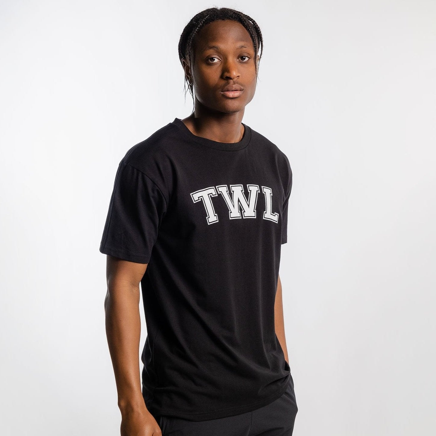 TWL - OVERSIZED T-SHIRT - VARSITY - BLACK