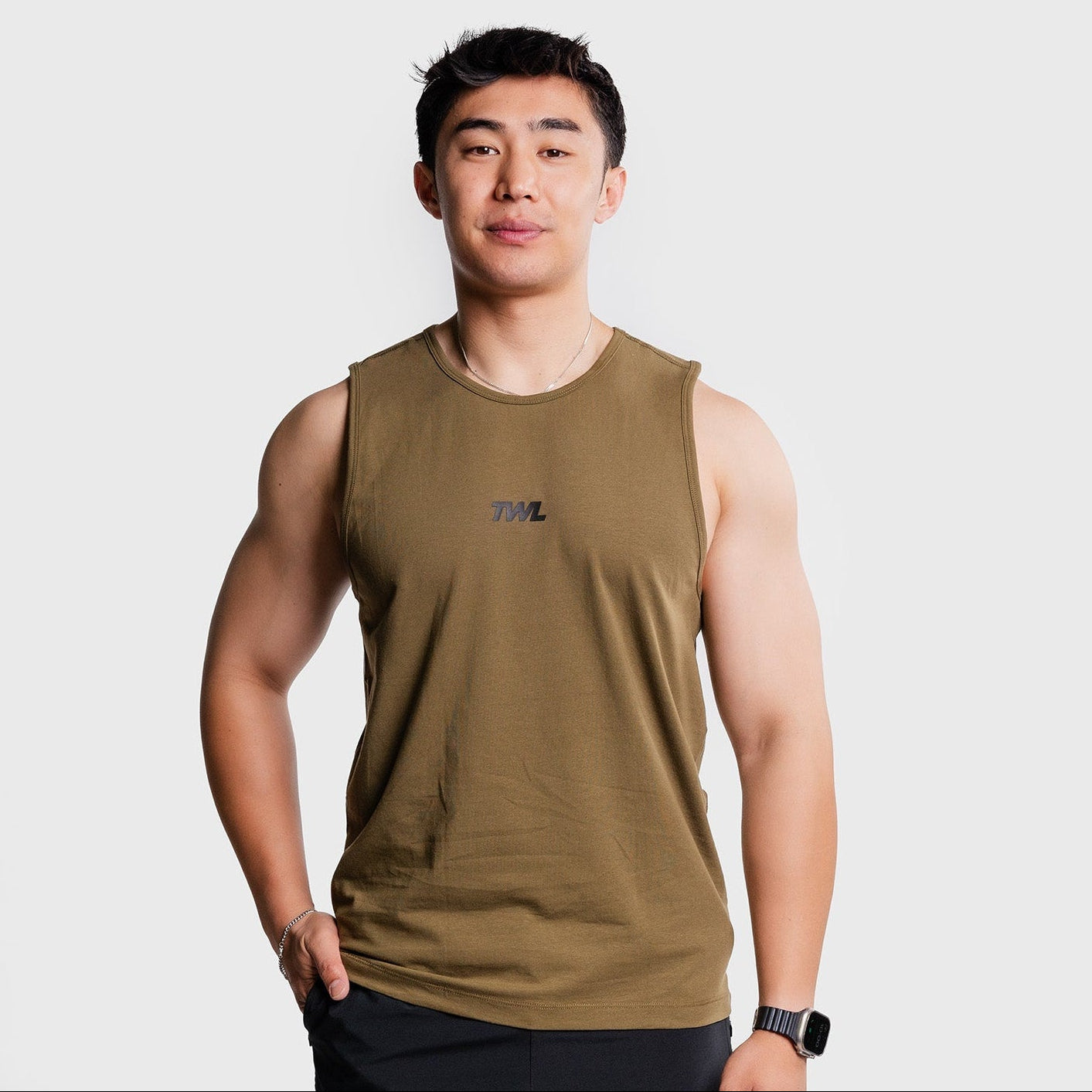 TWL - MEN'S EVERYDAY TANK - UNIFORM GREEN/BLACK