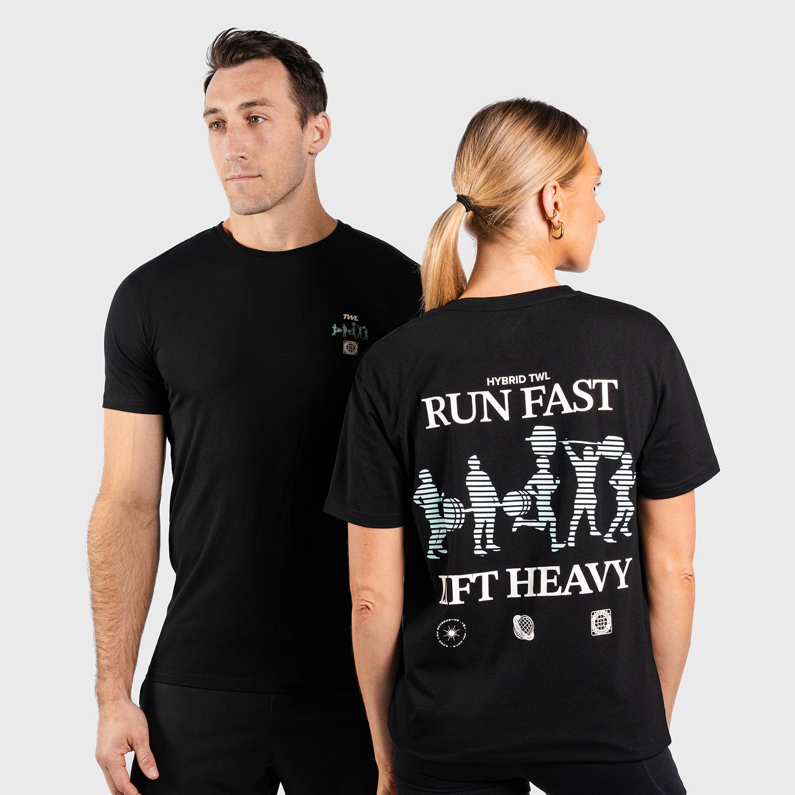 TWL - EVERYDAY T-SHIRT - RUN FAST LIFT HEAVY - BLACK