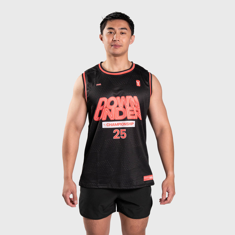 TWL - DOWN UNDER (DUC) CAPSULE BASKETBALL JERSEY - BLACK/RED
