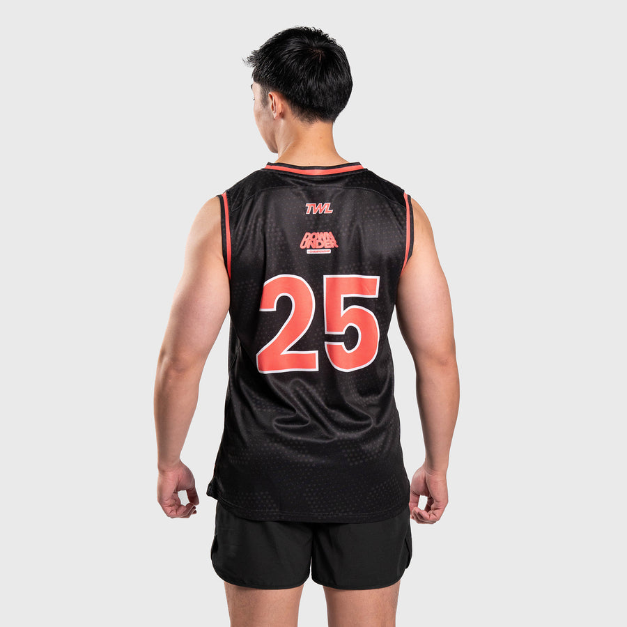 TWL - DOWN UNDER (DUC) CAPSULE BASKETBALL JERSEY - BLACK/RED