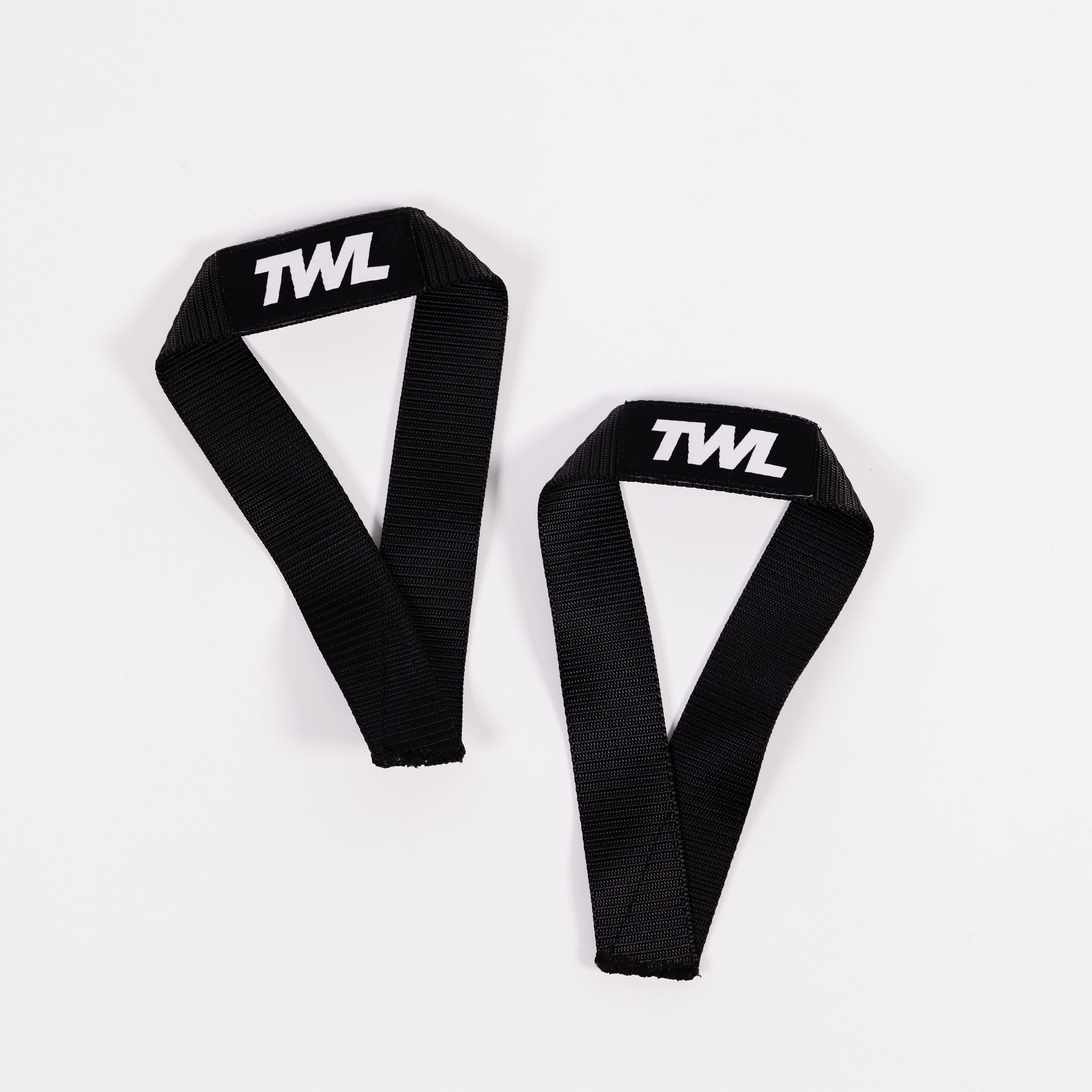 TWL - NYLON OLY LIFTING STRAPS - PAIR - BLACK