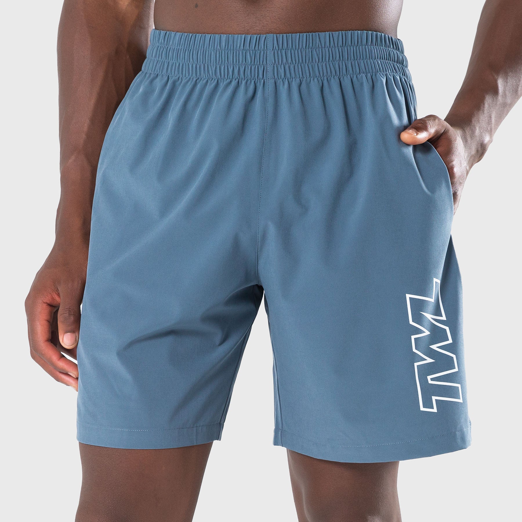 TWL - MEN'S REP SHORTS - 7" - ATHLETE - PEWTER/WHITE