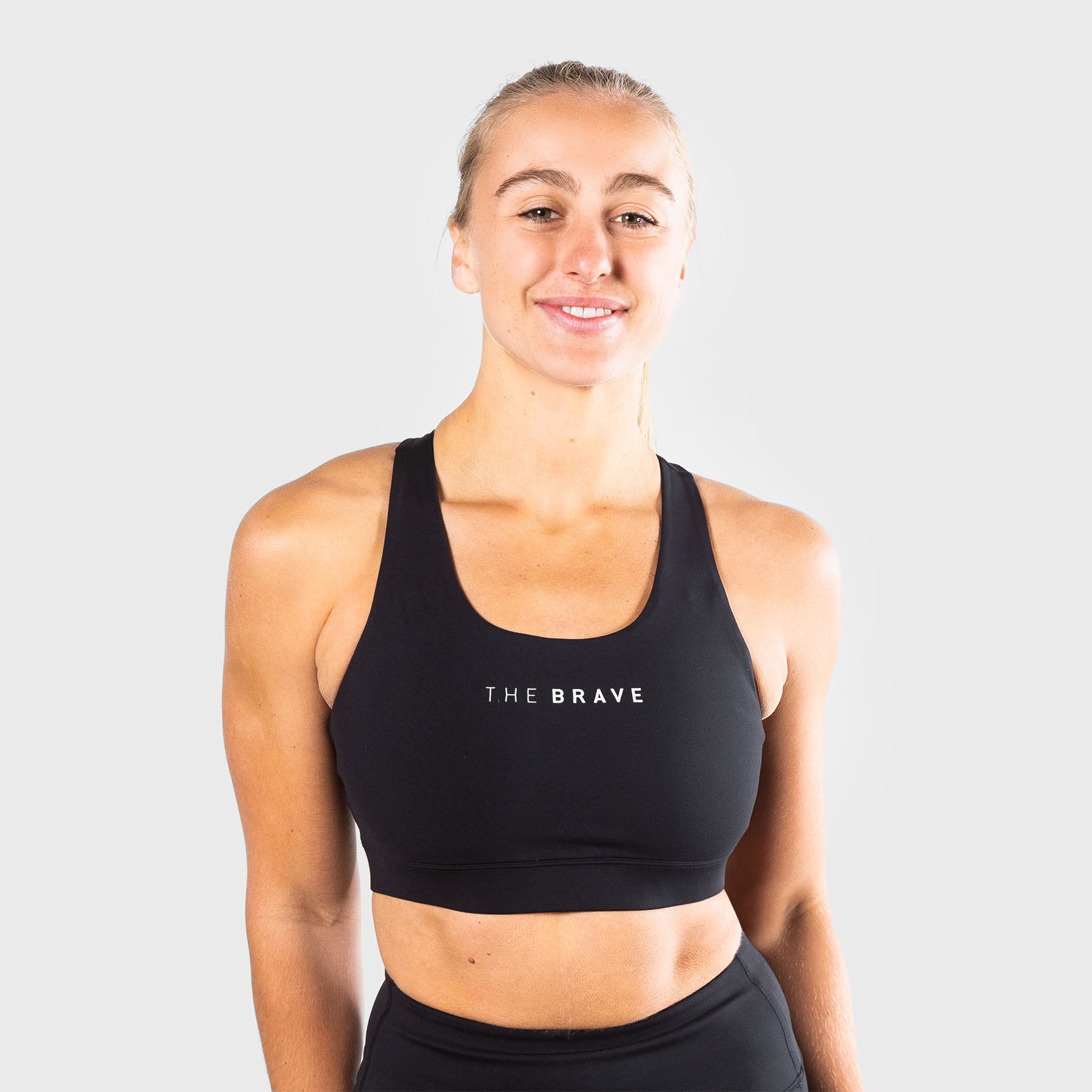 THE BRAVE - WOMEN'S SCULPT SPORTS BRA - BLACK – TWL