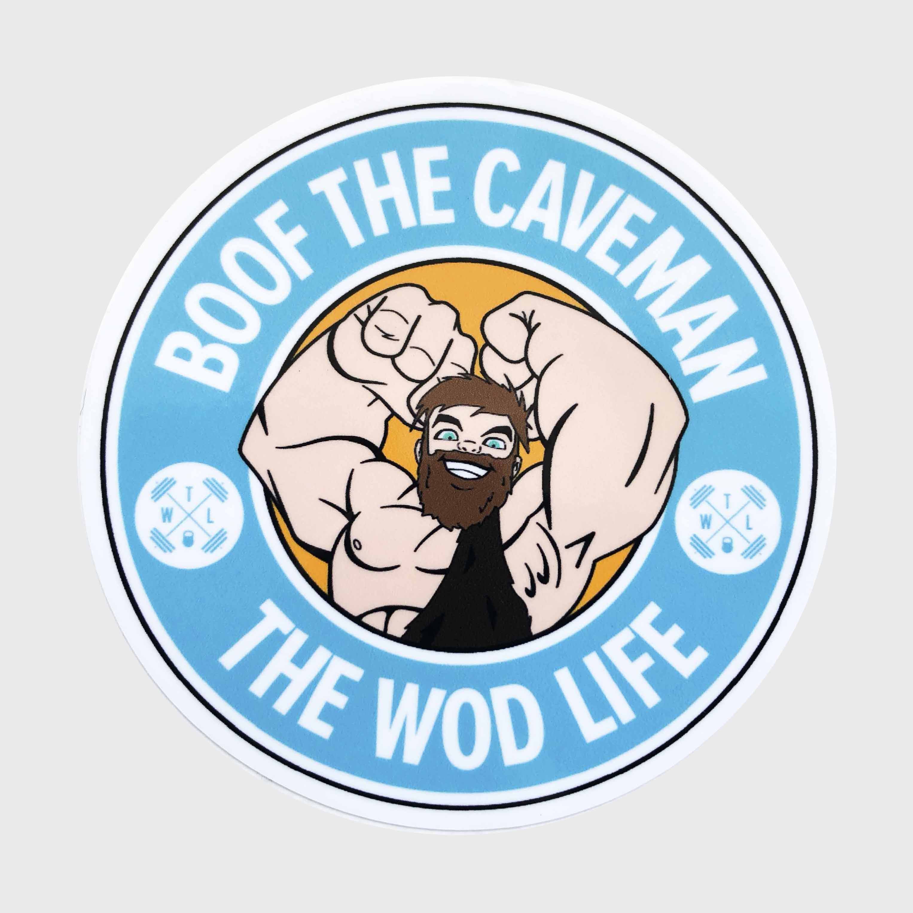 TWL - Boof The Caveman Retro Sticker